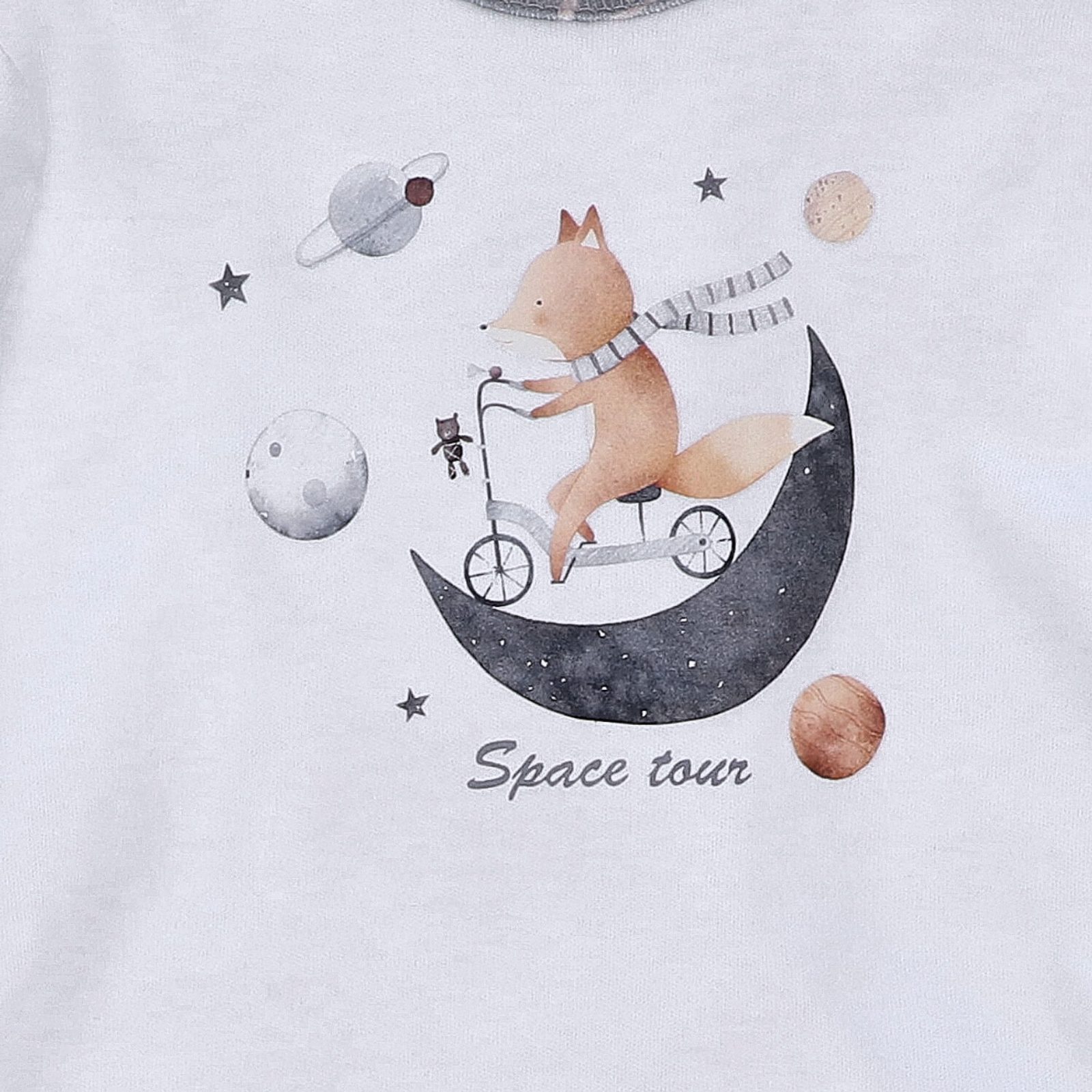 NINI Body dlouhý rukáv Space Tour BÍLÉ - ProMrňousky.cz