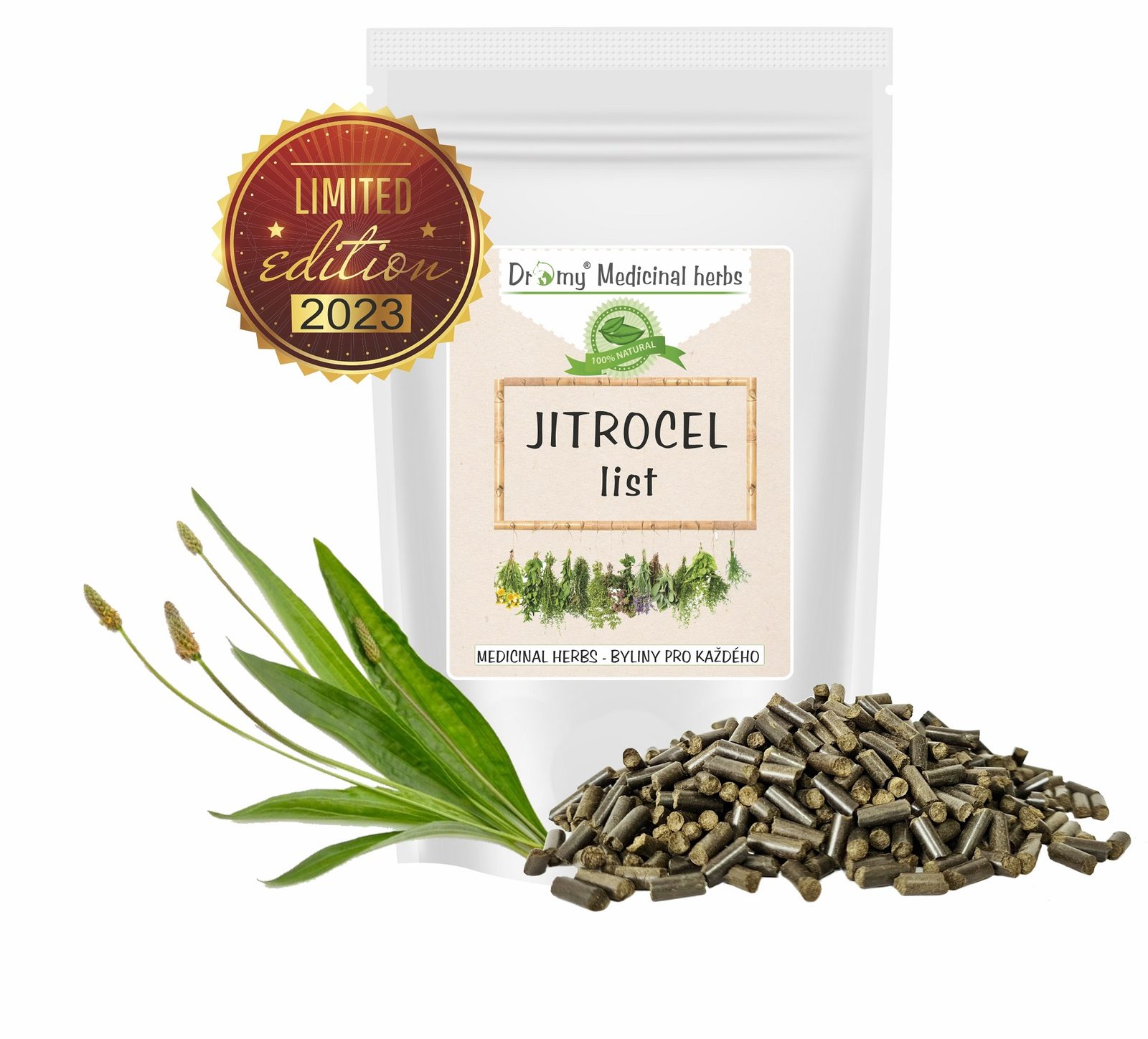 Dromy Jitrocel list granulovaný 1 kg LIMITED EDITION - Equiservis.cz