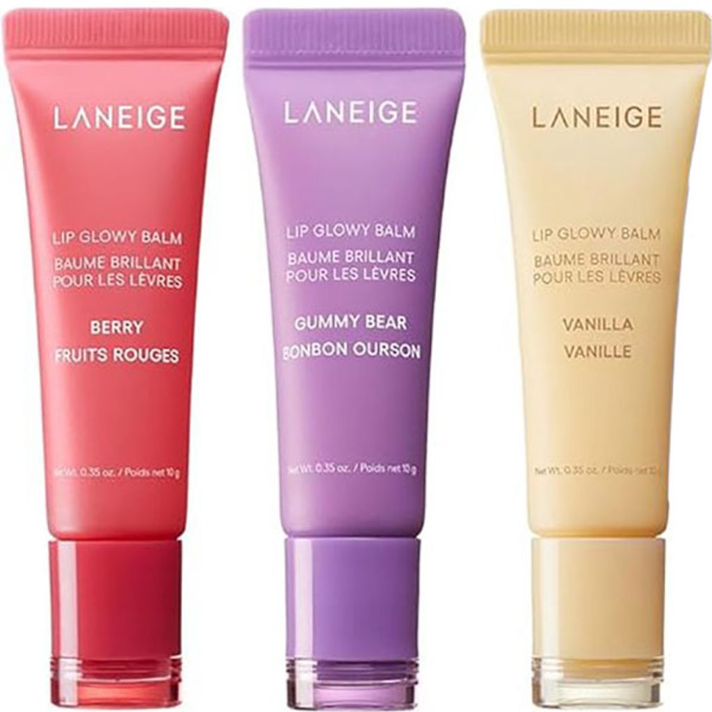 LANEIGE Set balzámů na rty Lip Glowy Balm Trio Set (3 x 10 g) | Laneige ...