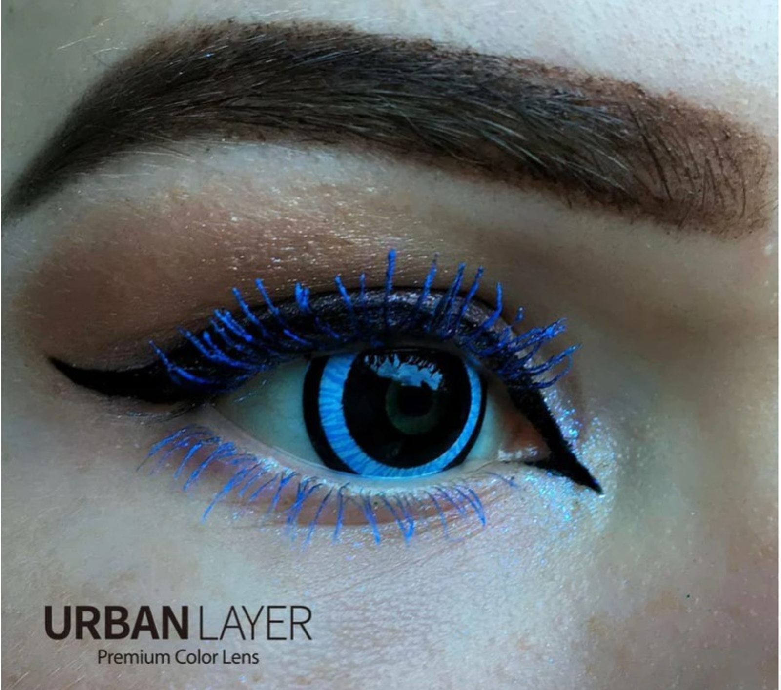 NEBULOS MINI SCLERA Coloured Contact Lenses - Blue | LuciferLenses