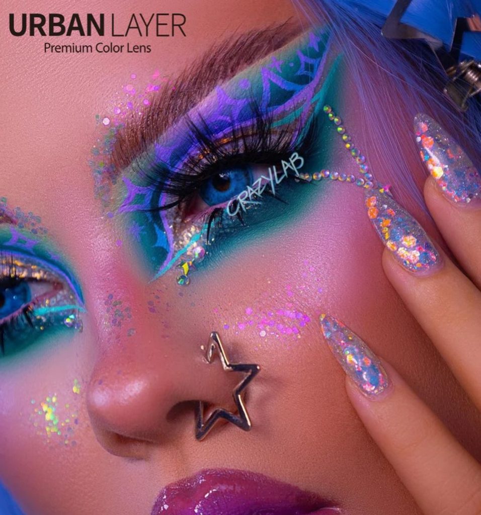 SCARLET WITCH BLUE Contact Lenses (1 pair) - Lucifer - Halloween ...