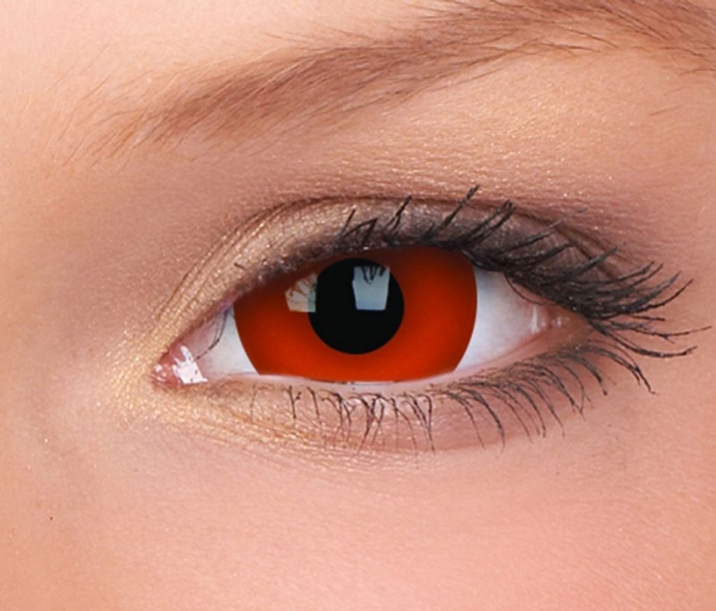 Red Mini Sclera Contact Lenses (1 pair) - Lucifer - Mini Sclera ...
