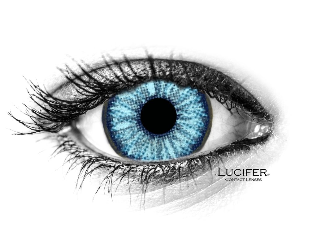 ELF BLUE Mini Sclera Contact Lenses (1 pair) - Lucifer - Mini Sclera ...