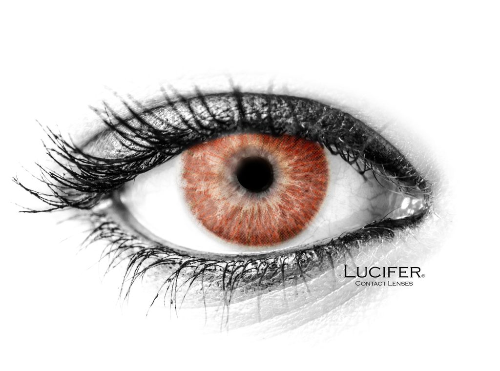BLOODY EYE Contact Lenses (1 pair) - Lucifer - Halloween & Crazy ...