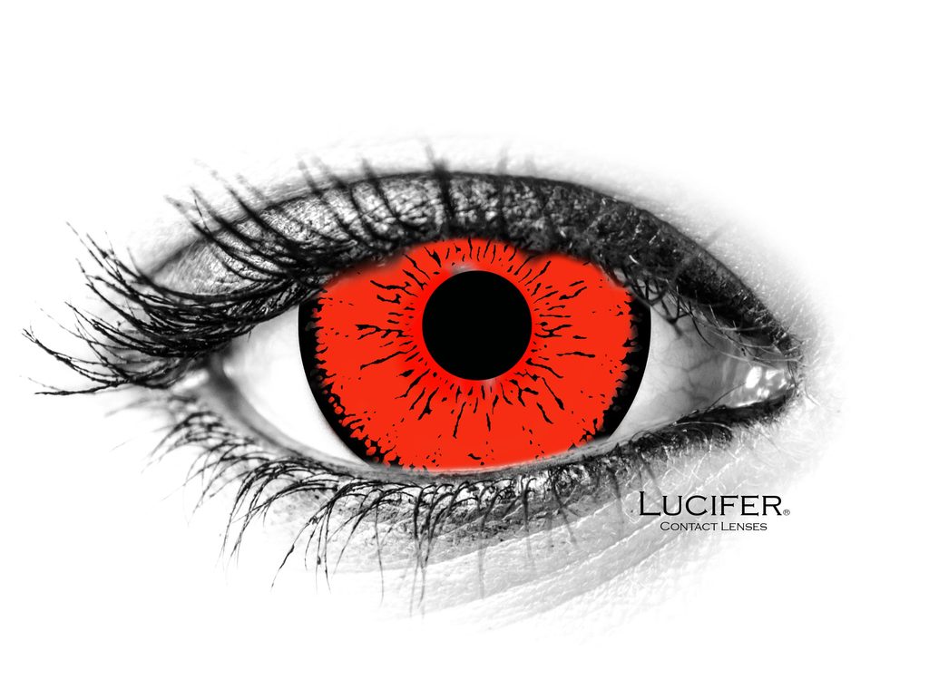 TOKYO N RED Mini Sclera Contact Lenses (1 pair) - Lucifer - Mini Sclera ...