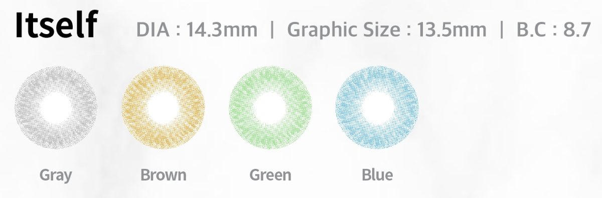 Itself Blue Colored Contact Lenses 1 Pair Lucifer Colored 4878