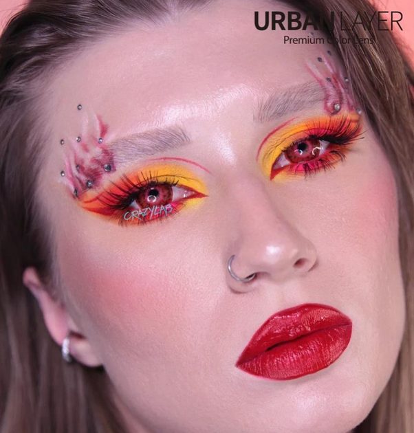 SCARLET WITCH Contact Lenses (1 pair) - Lucifer - Halloween & Crazy ...