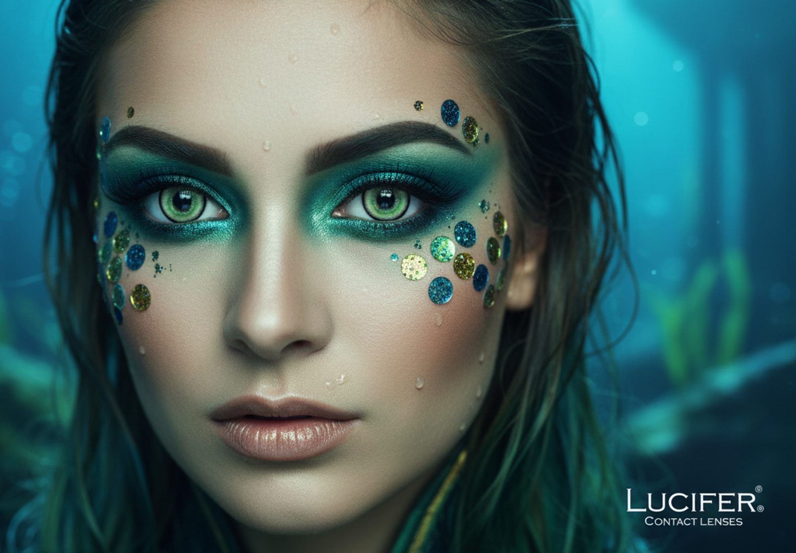 AQUAMAN CYAN GREEN Contact Lenses - Lucifer - Halloween & Crazy ...