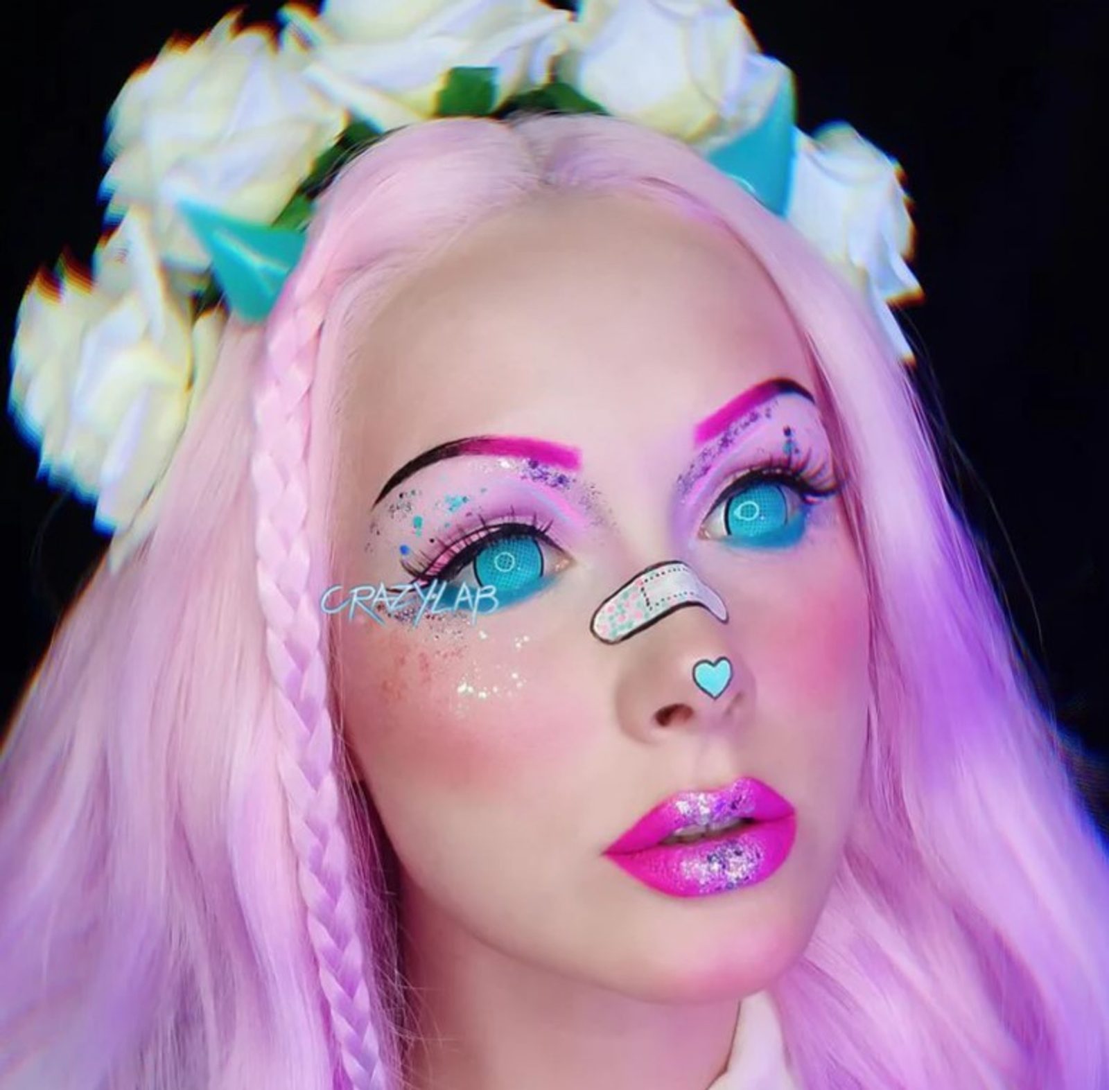 CYAN MESH R MINI SCLERA Contact Lenses - Lucifer - Mini Sclera Contacts ...