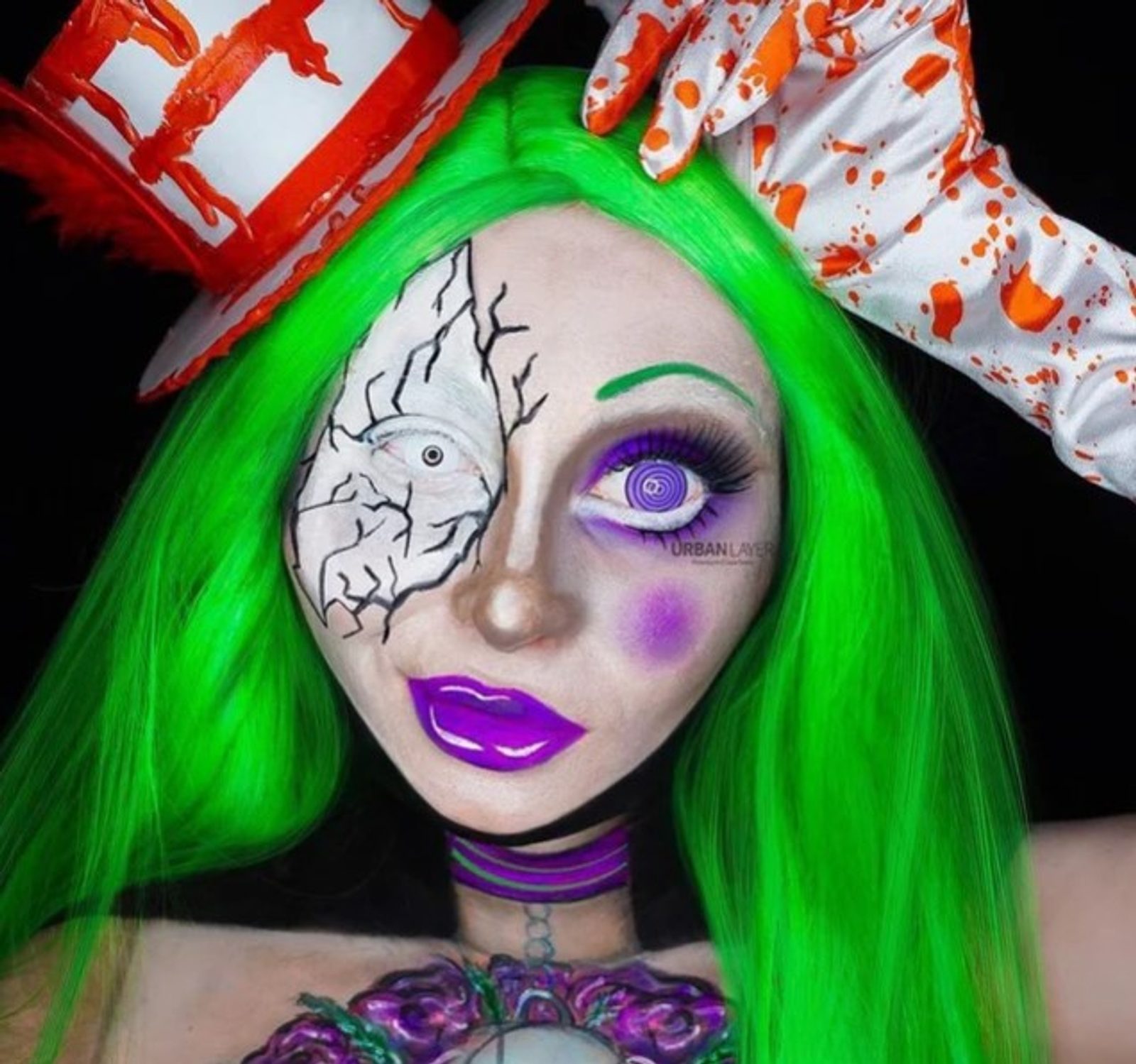 VIOLET RINNEGAN MINI SCLERA Contact Lenses - Lucifer - Mini Sclera ...