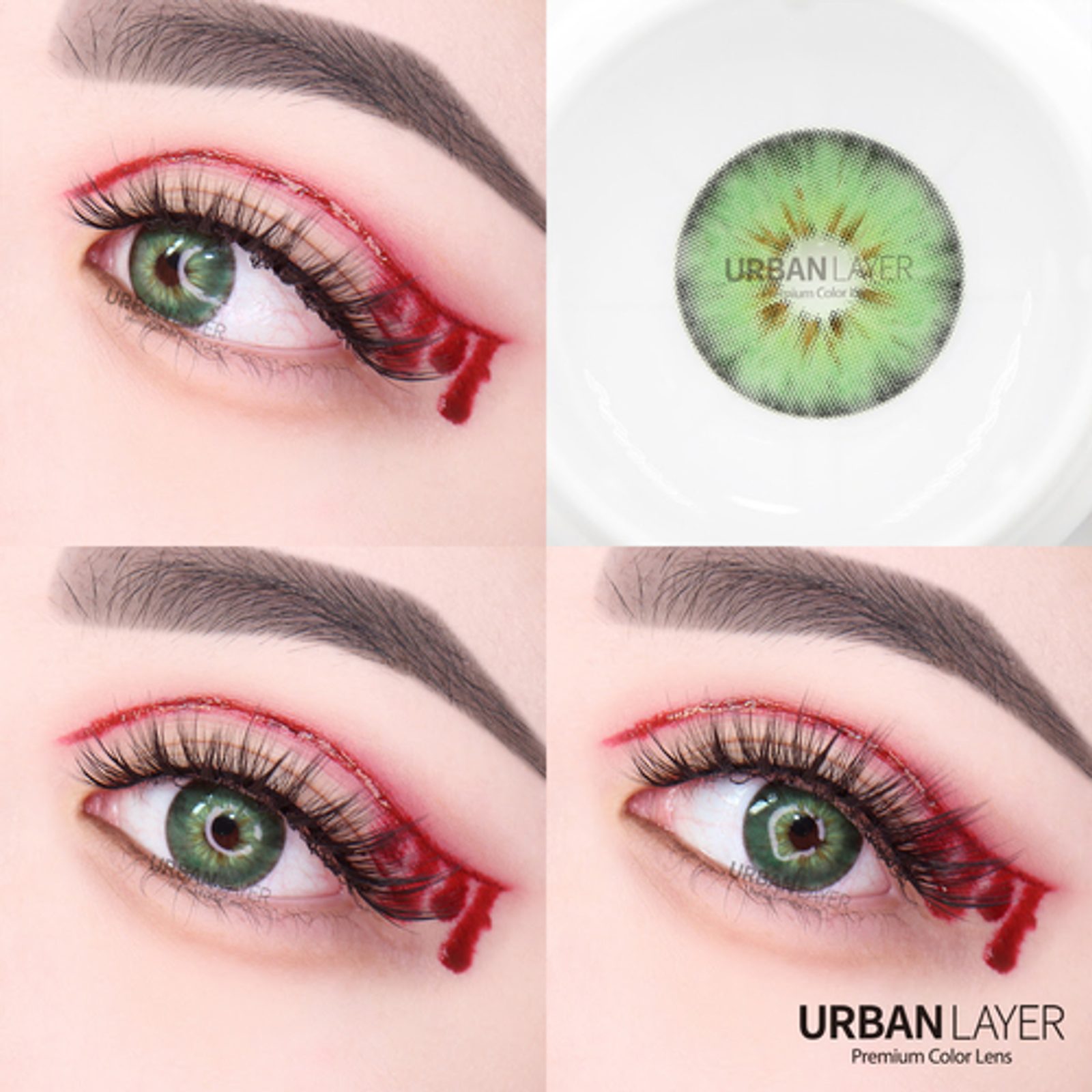 JOLIE GREEN Contact Lenses - Lucifer - Colored Contacts - SCLERA-LENSES.com