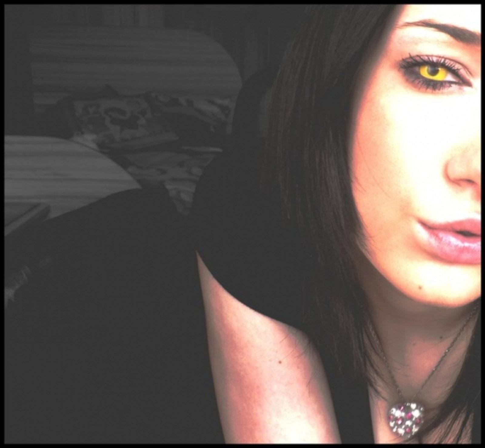 VIVID YELLOW Contact Lenses - Lucifer - Halloween & Crazy Contacts ...