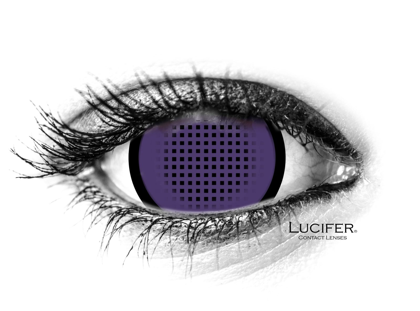 VIOLET MESH R MINI SCLERA Contact Lenses - Lucifer - Mini Sclera ...