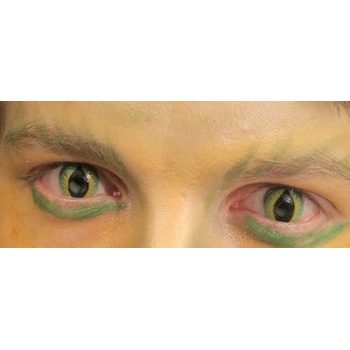 Green Dragon Eye Contact Lenses (1 pair) - Lucifer - Halloween & Crazy ...