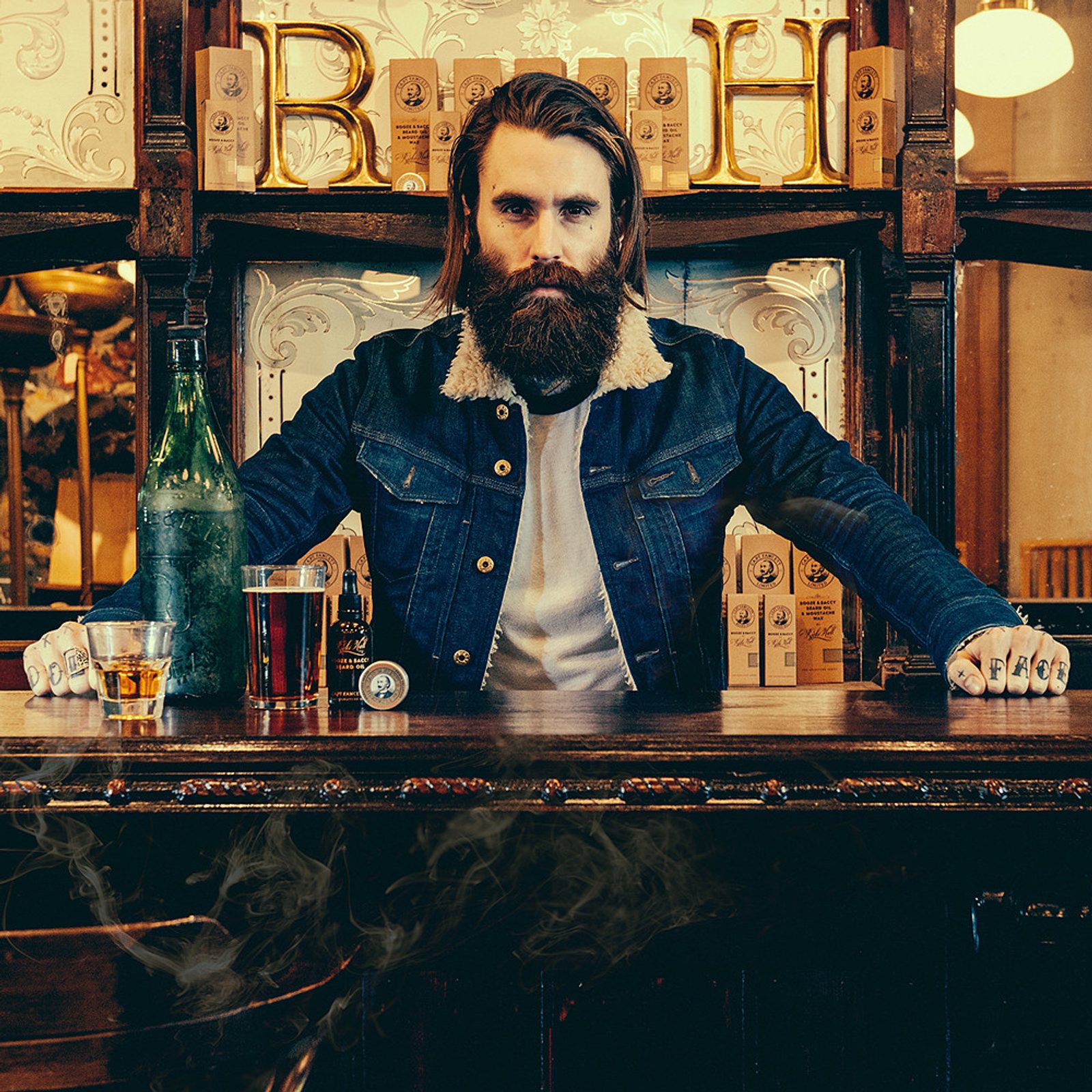 Gentleman Store - Huile à barbe Cpt. Fawcett Ricki Hall's Booze & Baccy ...