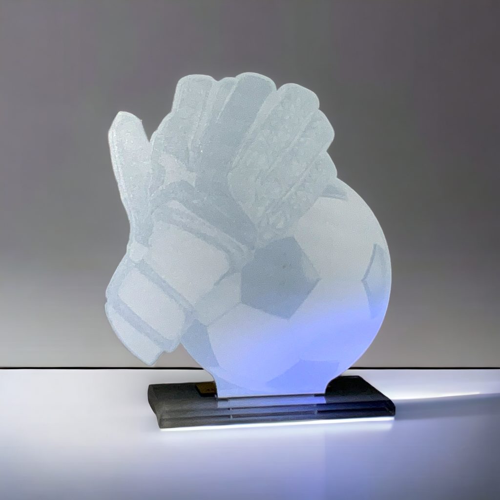 Cannes Printed Acrylic Soccer Goalkeeper Trophy | Trophy Monster ⭐ USA