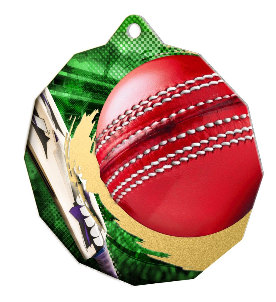 Polygon Stainless Steel Cricket Medal | Trophy Monster ⭐ USA