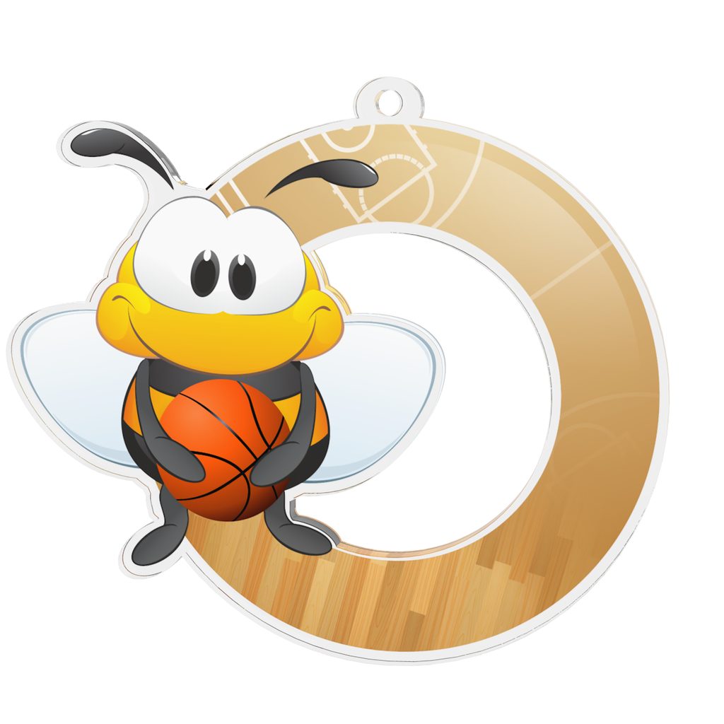 Bumble Bee Basketball Medal | Trophy Monster ⭐ USA