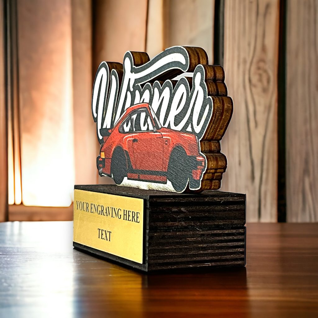 Lincoln Custom Made Real Wood Award | Trophy Monster ⭐ USA