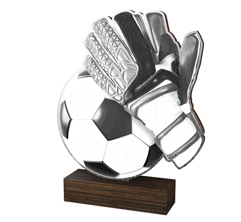 Sierra Classic Soccer Goalkeeper Real Wood Trophy | Trophy Monster ⭐ USA