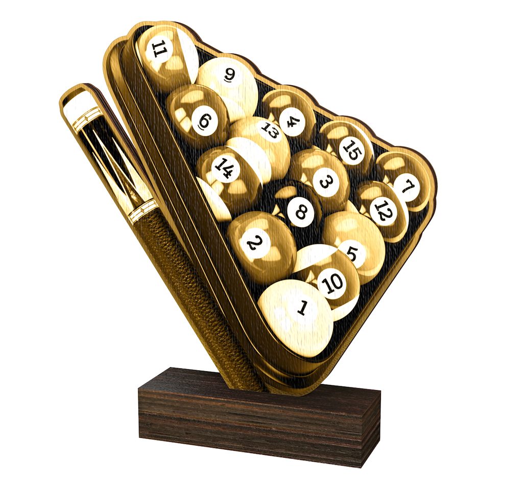 Sierra Classic Pool Real Wood Trophy | Trophy Monster ⭐ USA