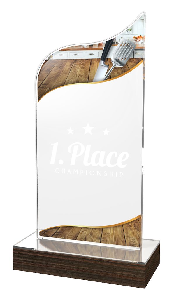 United Acrylic Wood Cooking Trophy | Trophy Monster ⭐ USA