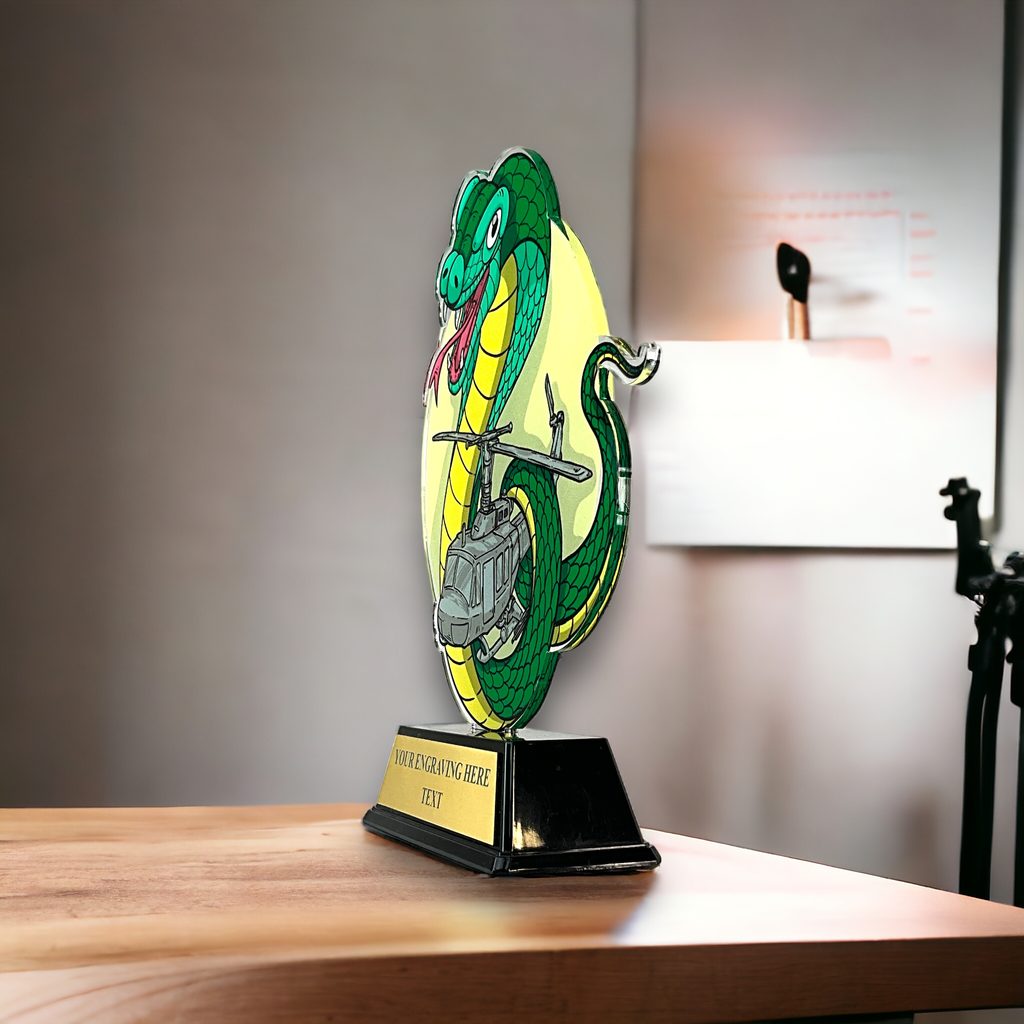 Cobra Logo Custom Made Acrylic Award | Trophy Monster ⭐ USA