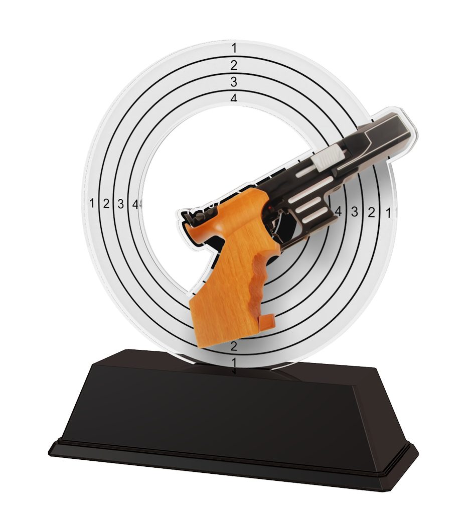 Rio Pistol Shooting Trophy | Trophy Monster ⭐ USA
