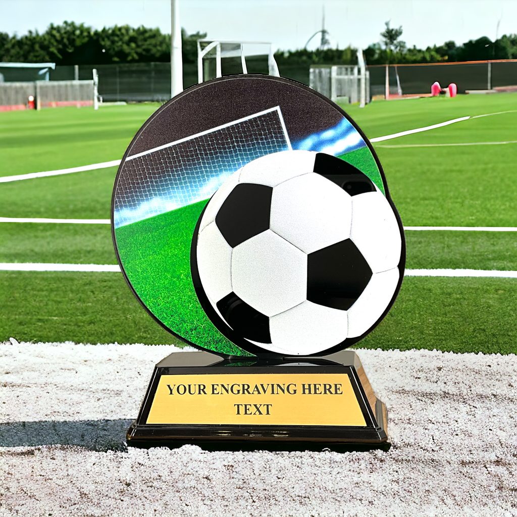 Roswell black acrylic Soccer trophy | Trophy Monster ⭐ USA