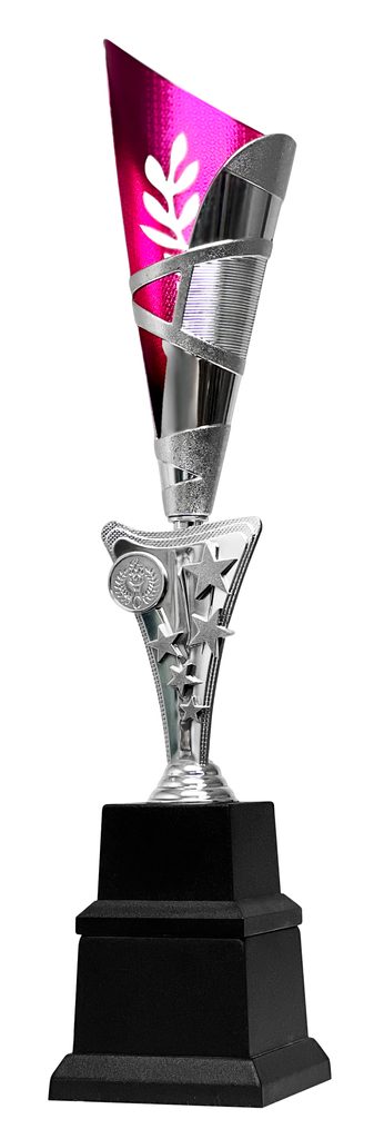 Conifer Silver & Pink Double Base Trophy | Trophy Monster ⭐ USA