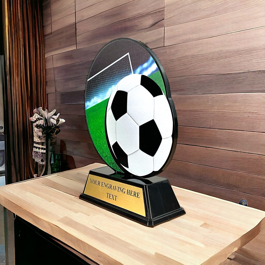 Roswell black acrylic Soccer trophy | Trophy Monster ⭐ USA