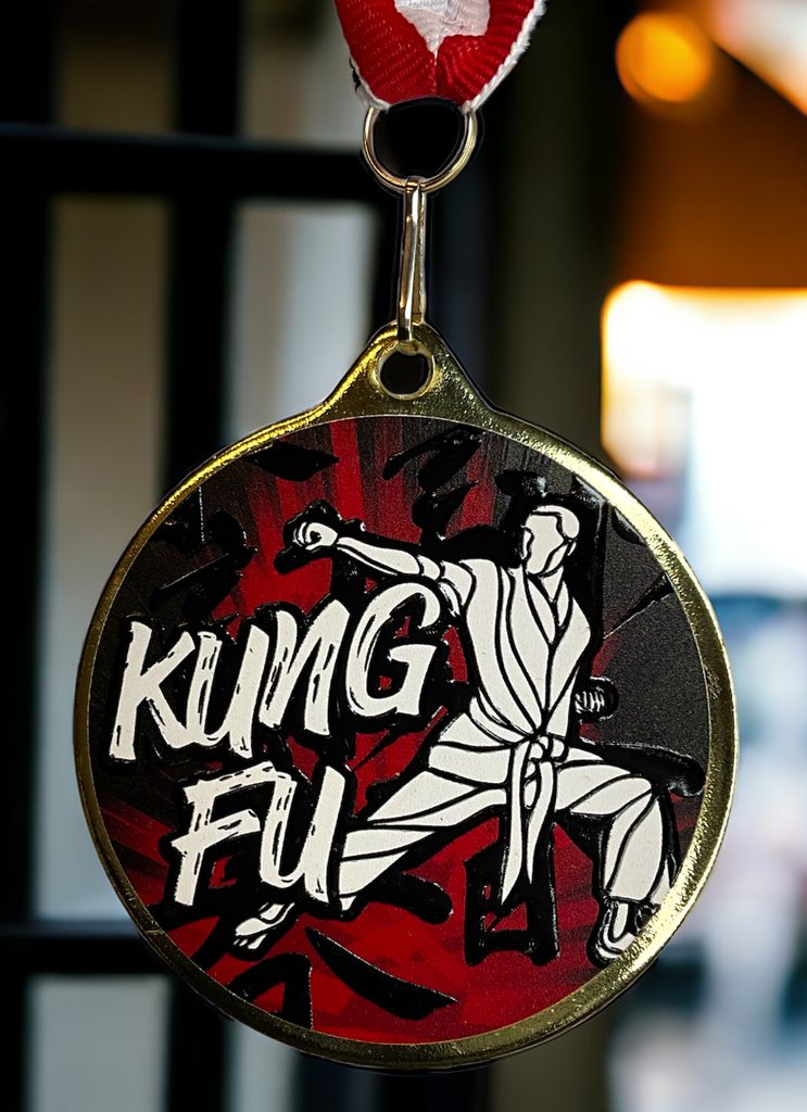 Barnet Kung Fu Color Texture 3D Print MaxMedal | Trophy Monster ⭐ USA