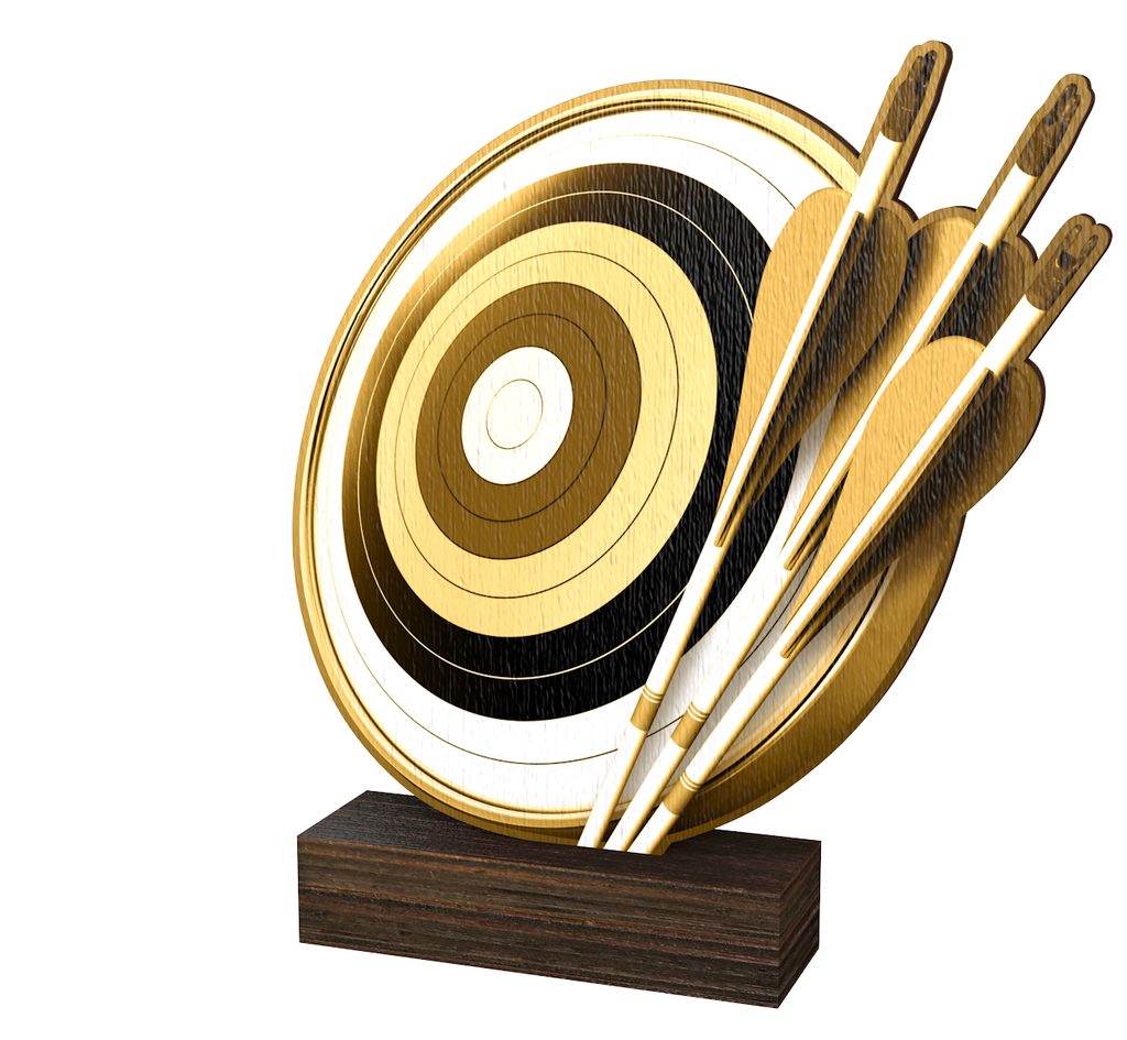 Sierra Classic Archery Real Wood Trophy | Trophy Monster ⭐ USA