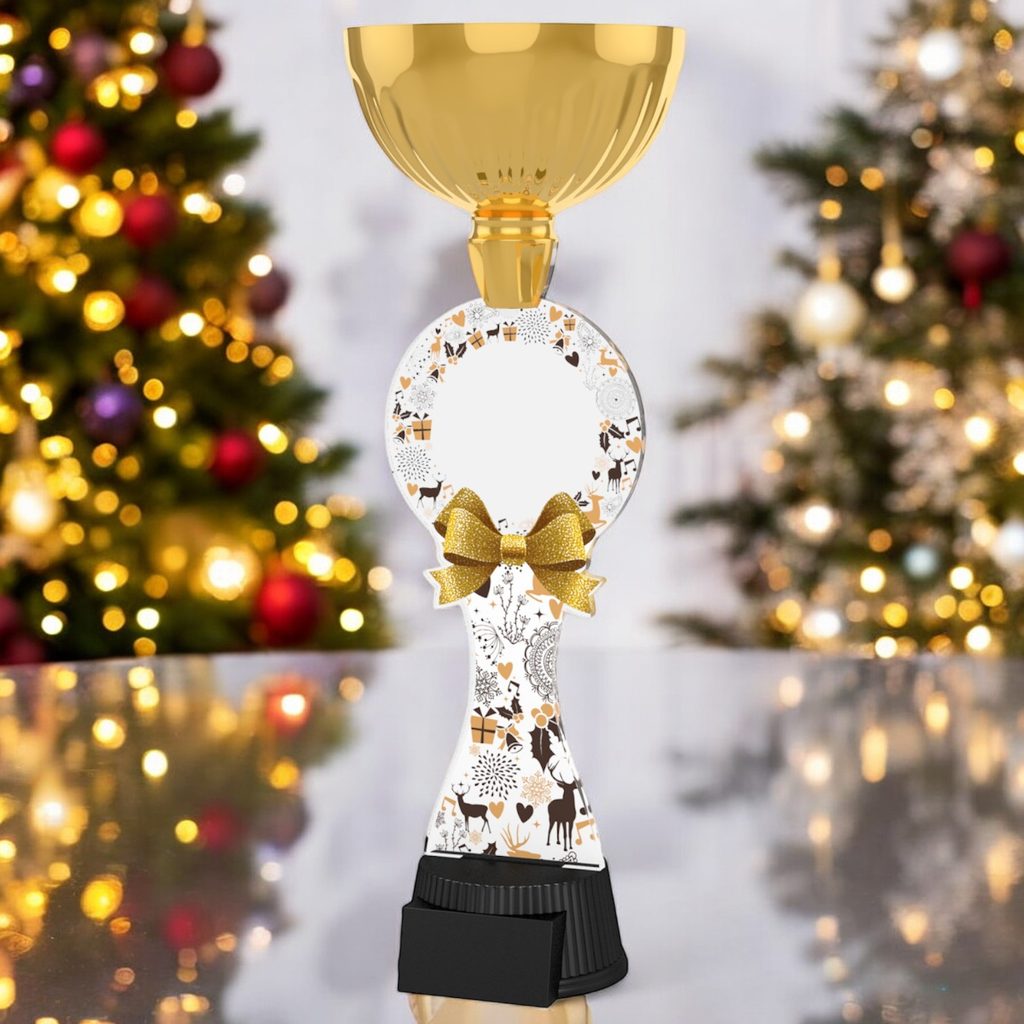 Montreal Christmas White Gold Cup Trophy | Trophy Monster ⭐ USA