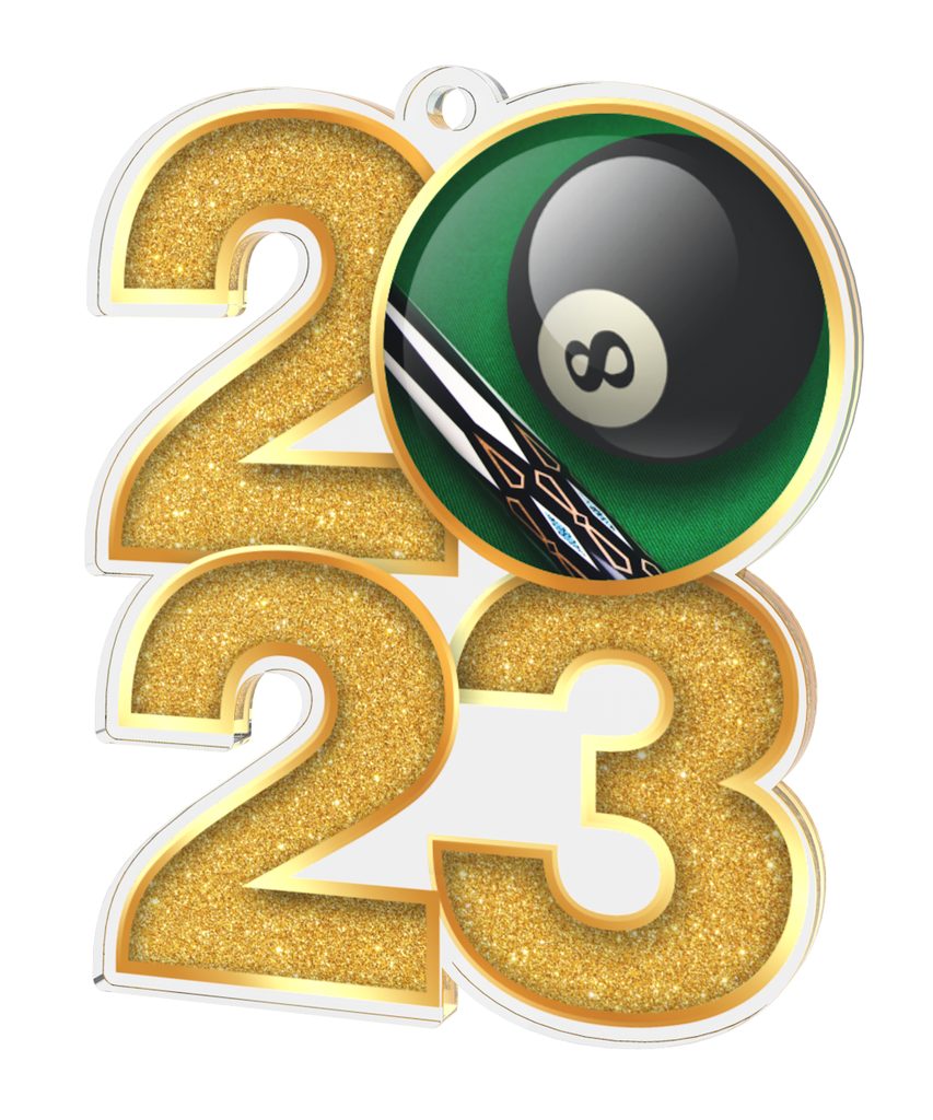 Pool 2023 Acrylic Medal | Trophy Monster ⭐ USA