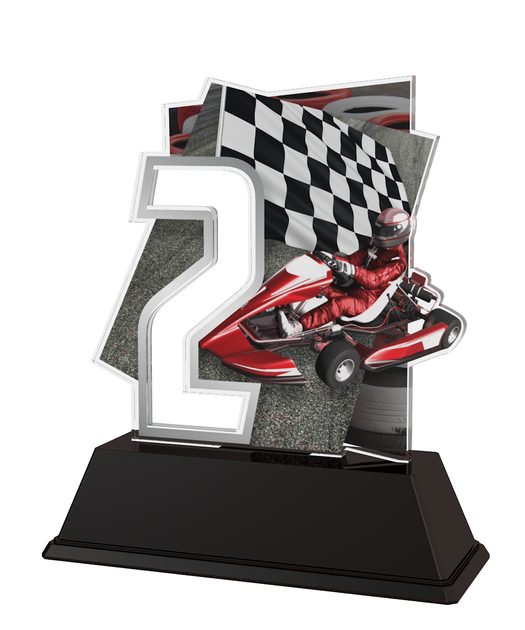 Race Car Number 2 Trophy | Trophy Monster ⭐ USA