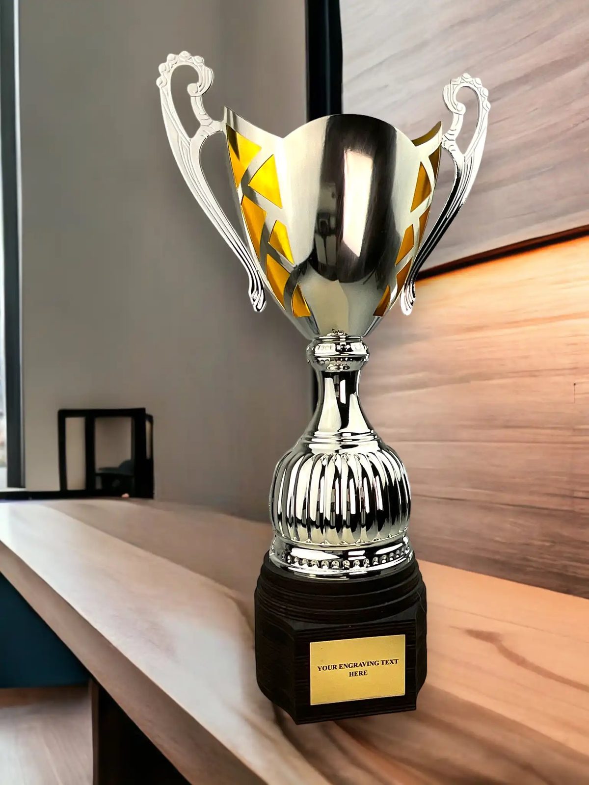 Lamar Silver and Gold Laser Cup | Trophy Monster ⭐ USA