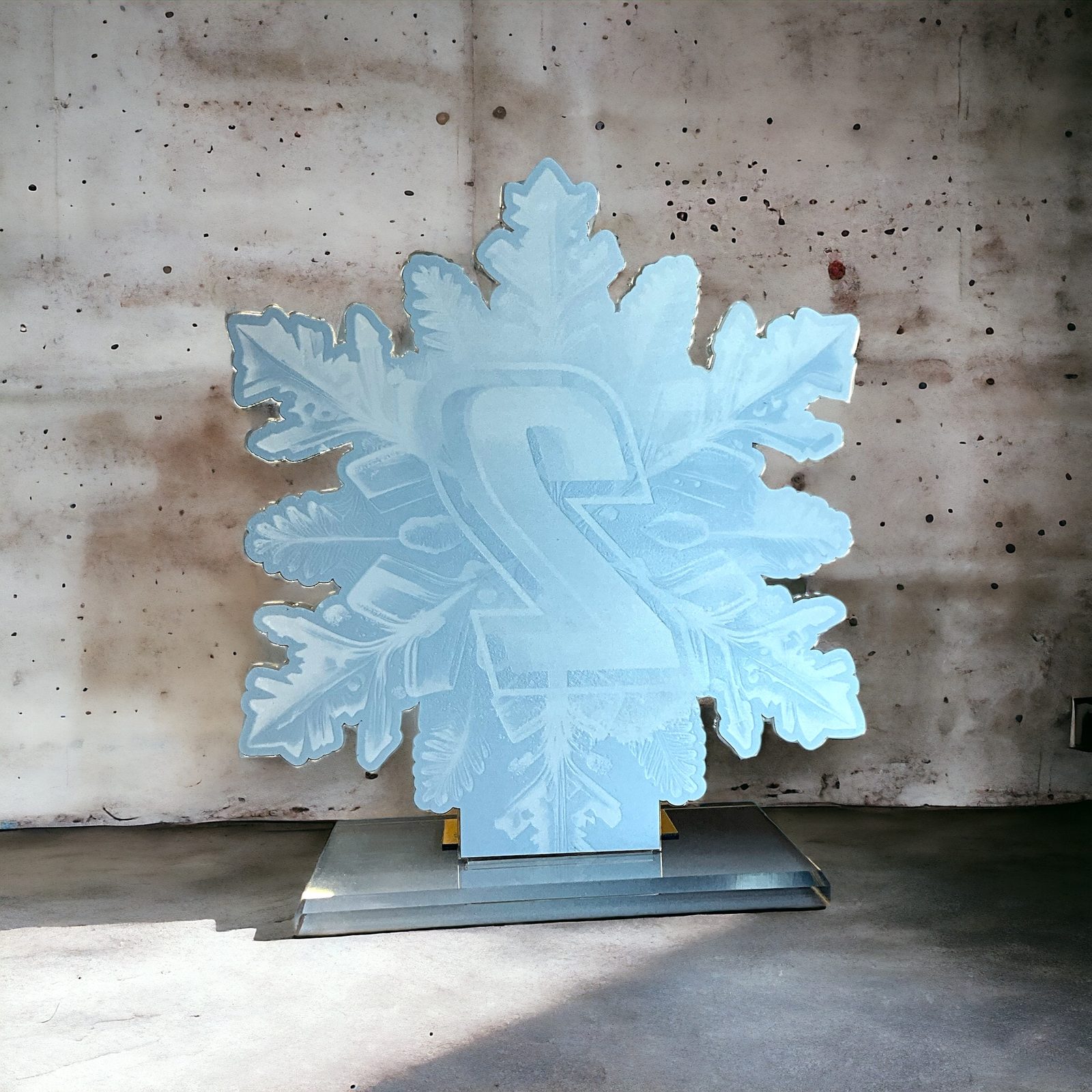Cannes Printed Acrylic Snowflake 3 Trophy | Trophy Monster ⭐ USA