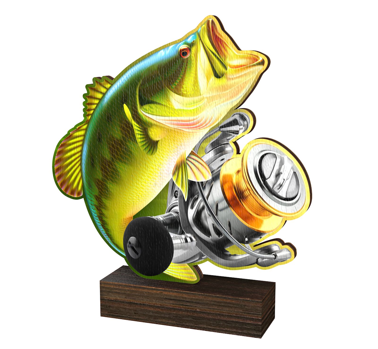 Sierra Fishing Real Wood Trophy | Trophy Monster ⭐ USA