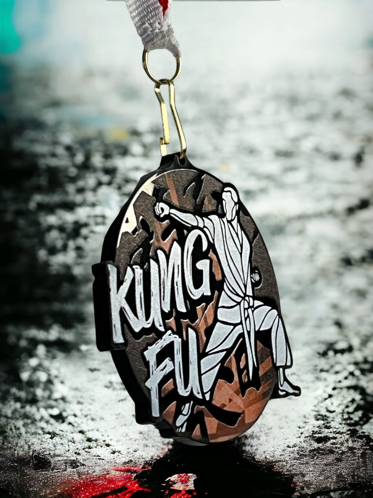 Rincon black acrylic Kung Fu medal | Trophy Monster ⭐ USA