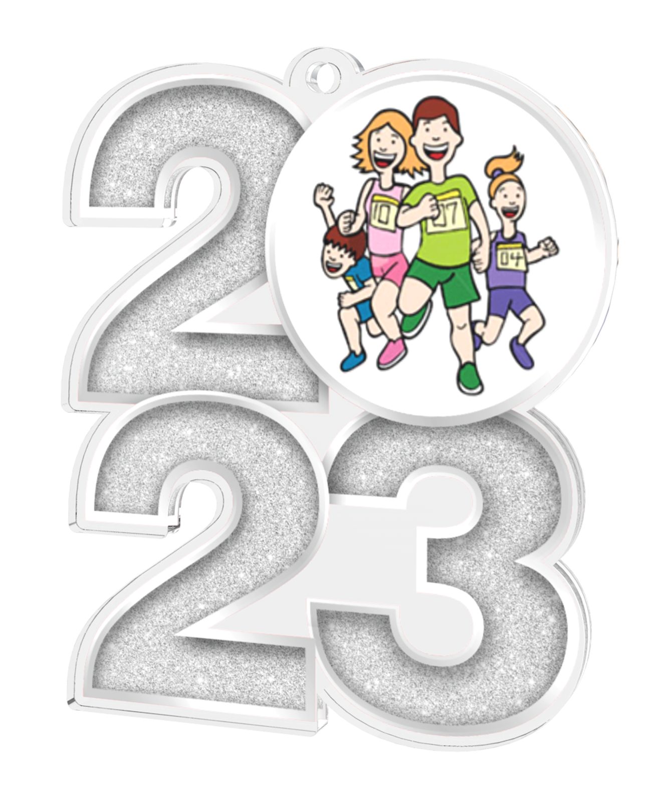 Fun Run 2023 Acrylic Medal | Trophy Monster ⭐ USA