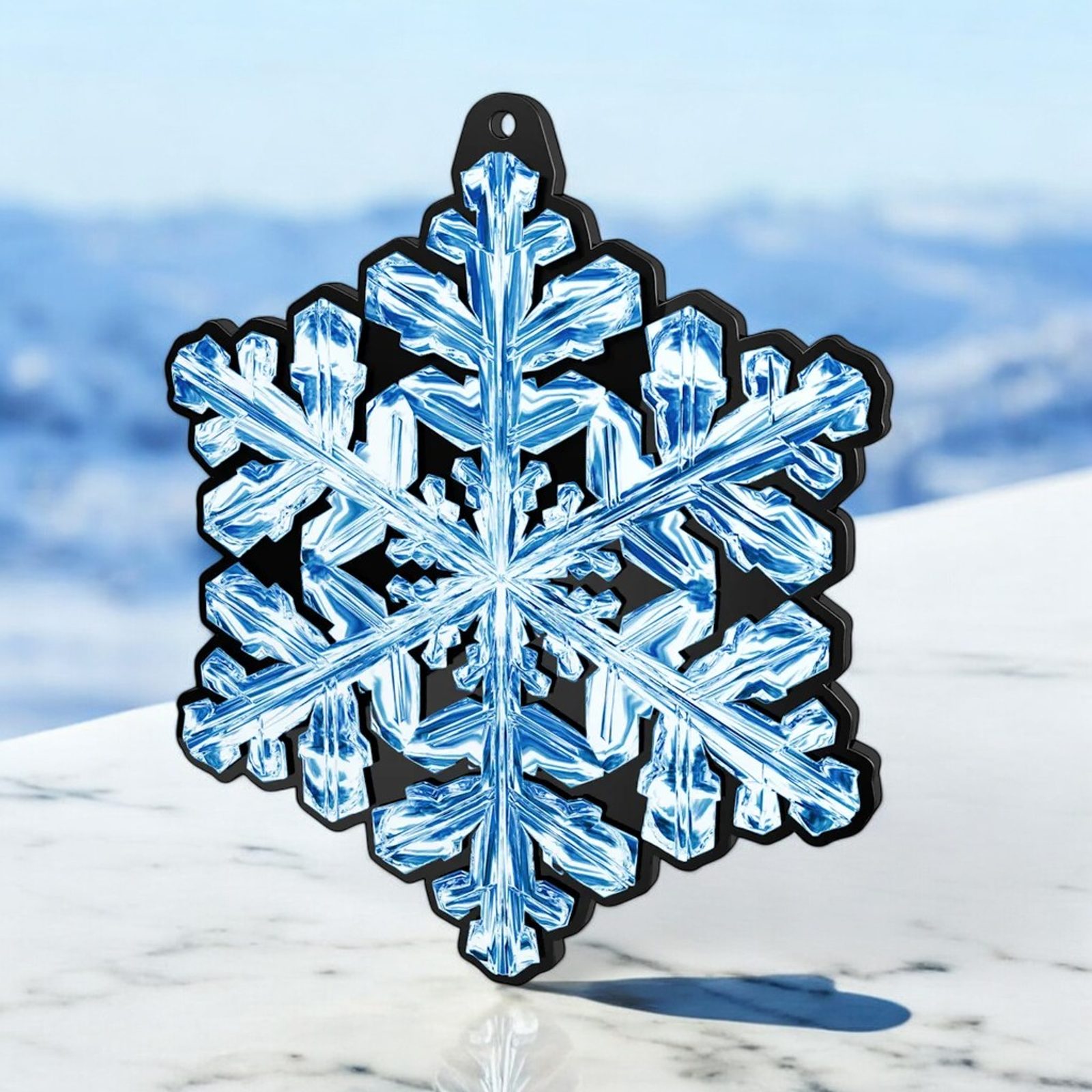Rincon Snowflake black acrylic medal | Trophy Monster ⭐ USA