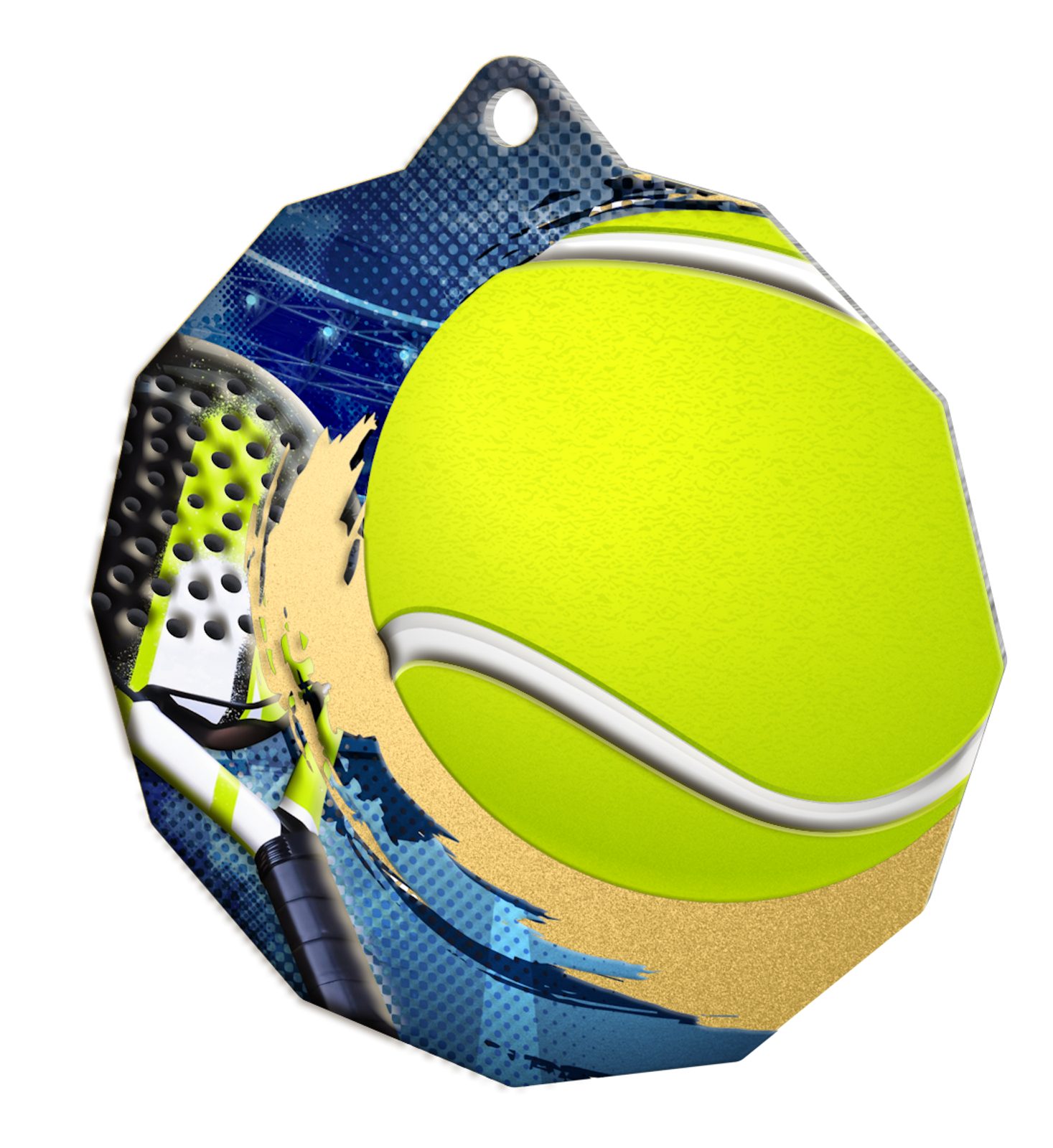 Polygon Stainless Steel Padel Medal | Trophy Monster ⭐ USA