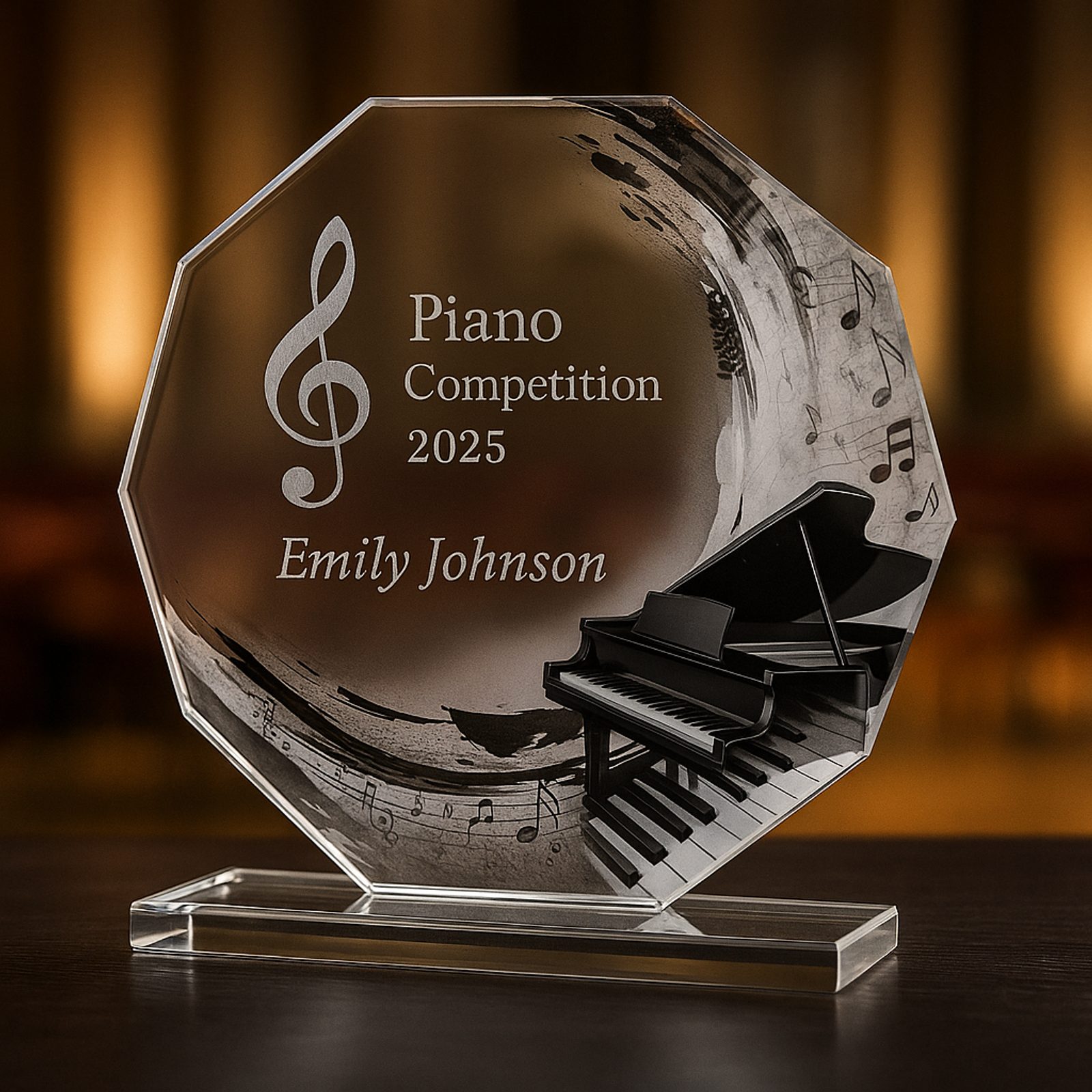 Hopper Piano Glass Award | Trophy Monster ⭐ USA