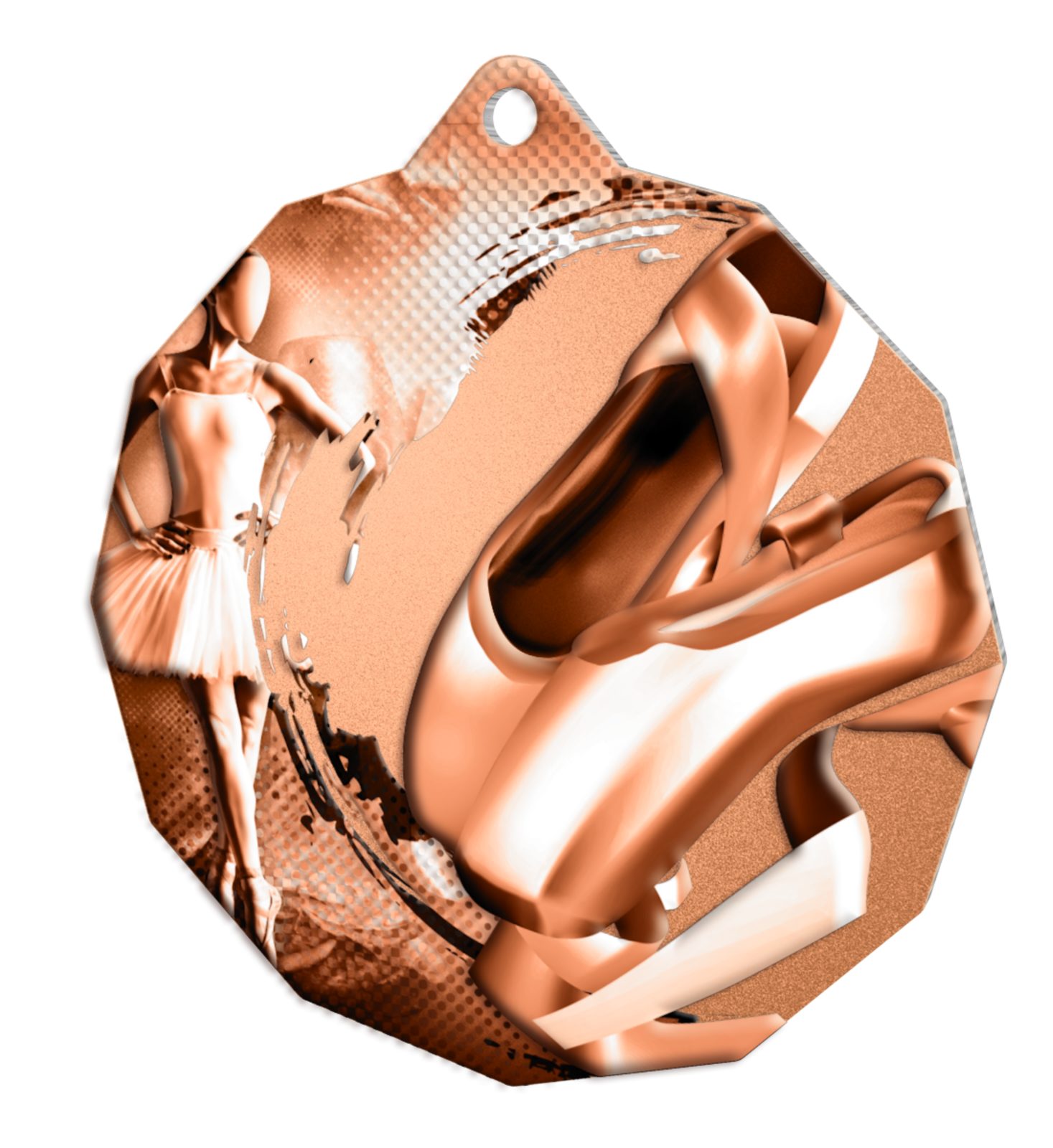 Polygon Classic Stainless Steel Ballet Medal | Trophy Monster ⭐ USA