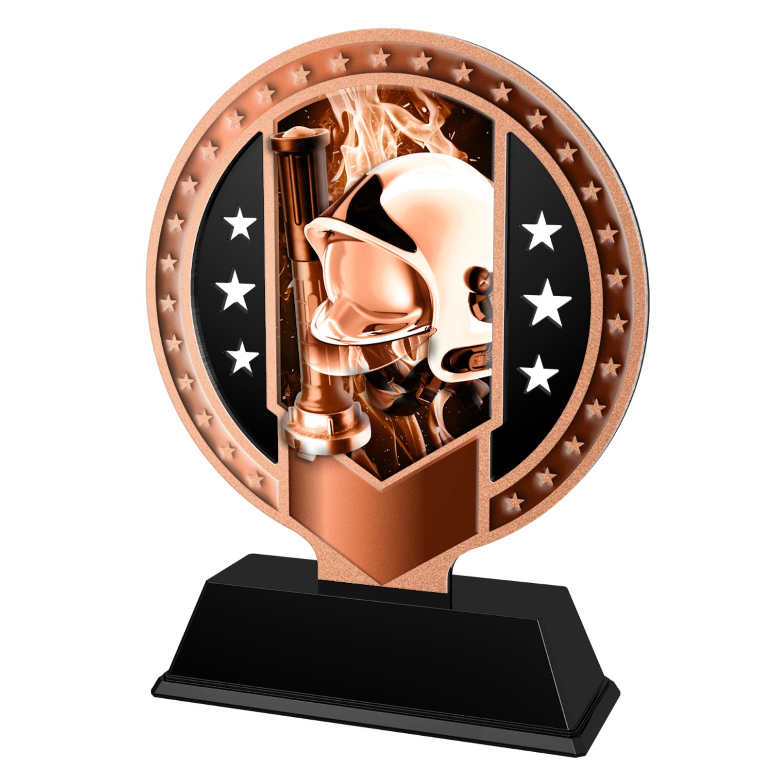 Sentinel Classic Stainless Steel Firefighter Trophy | Trophy Monster ⭐ USA