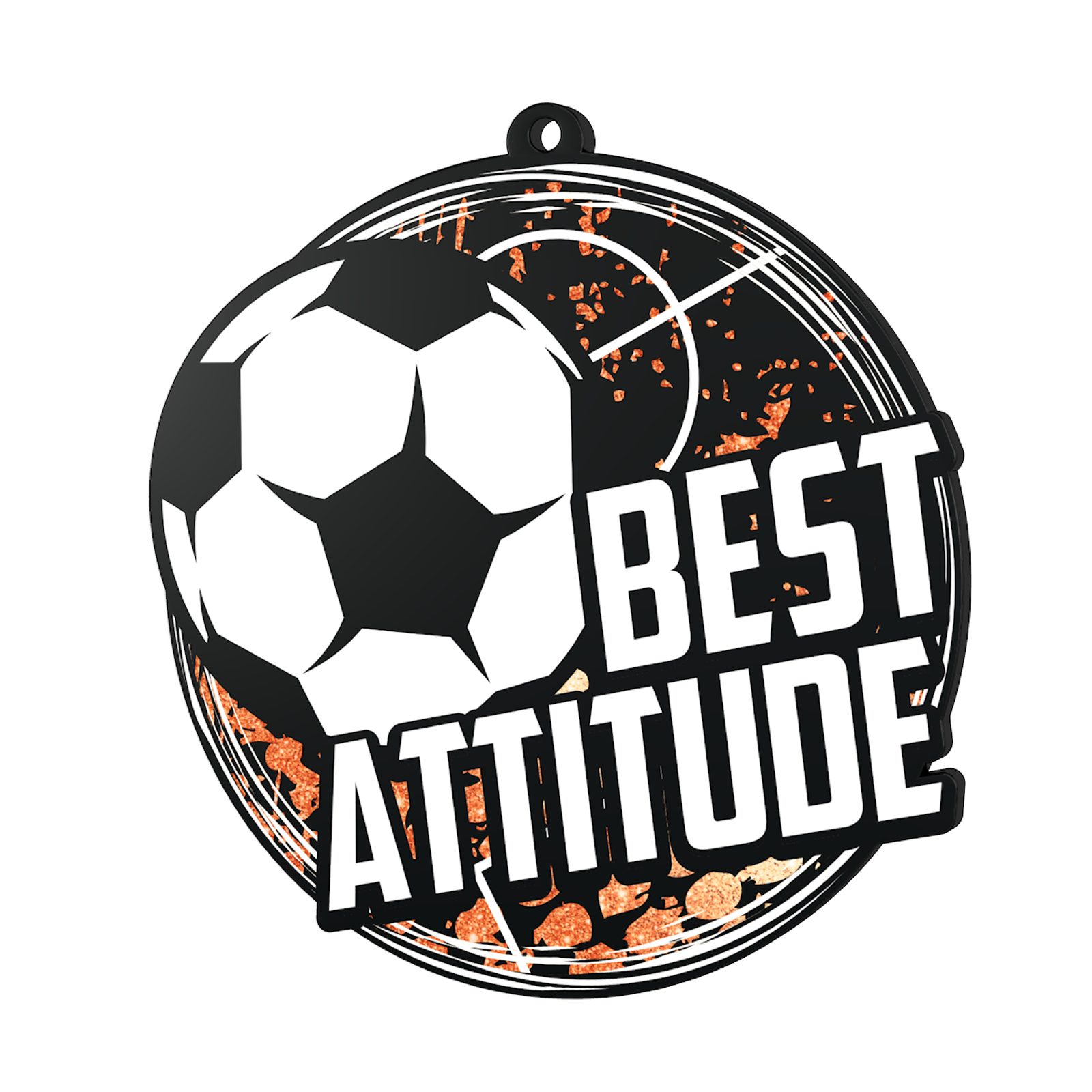 Pro Soccer Best Attitude Medal | Trophy Monster ⭐ USA