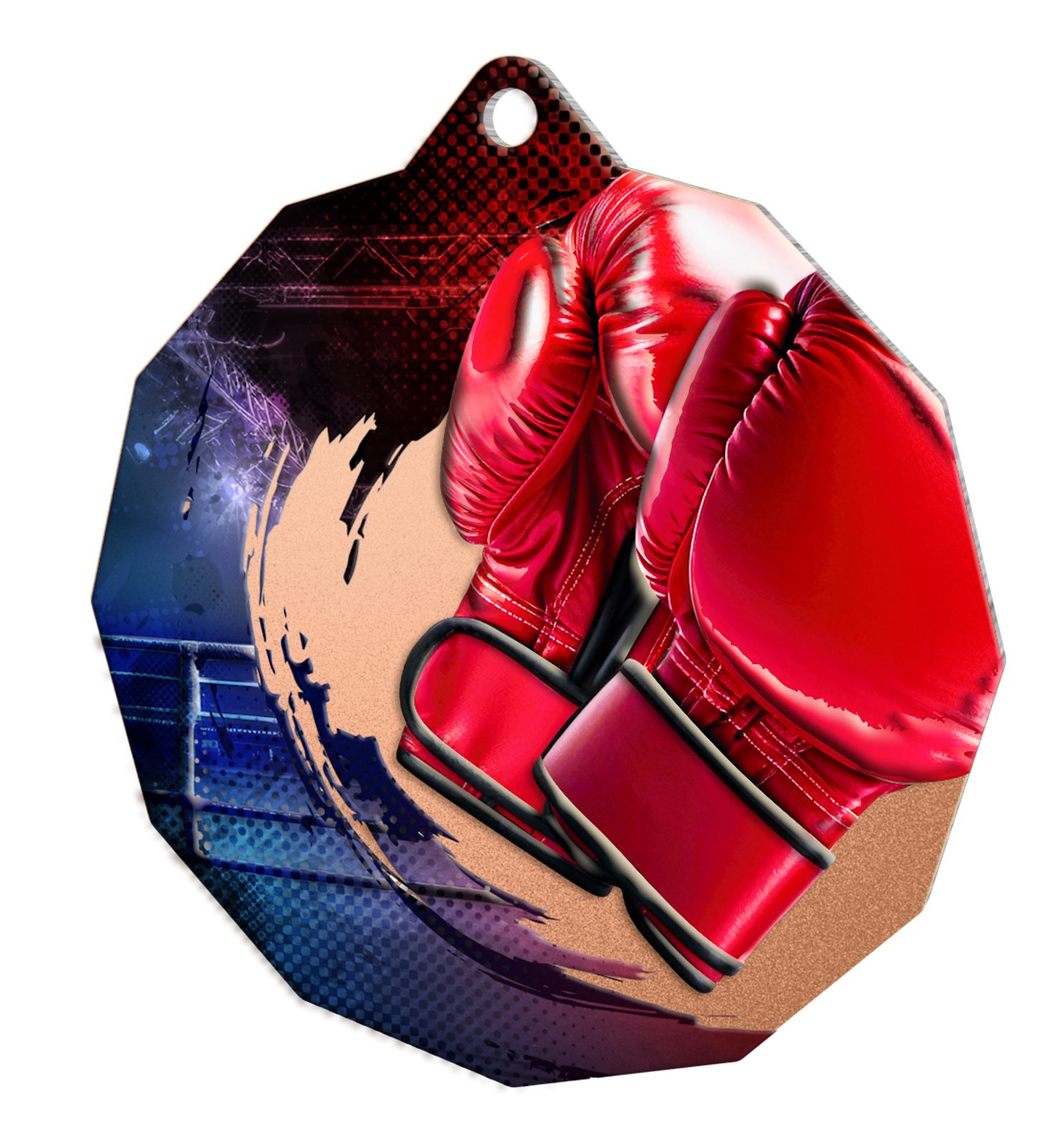 Polygon Stainless Steel Martial Arts Medal | Trophy Monster ⭐ USA