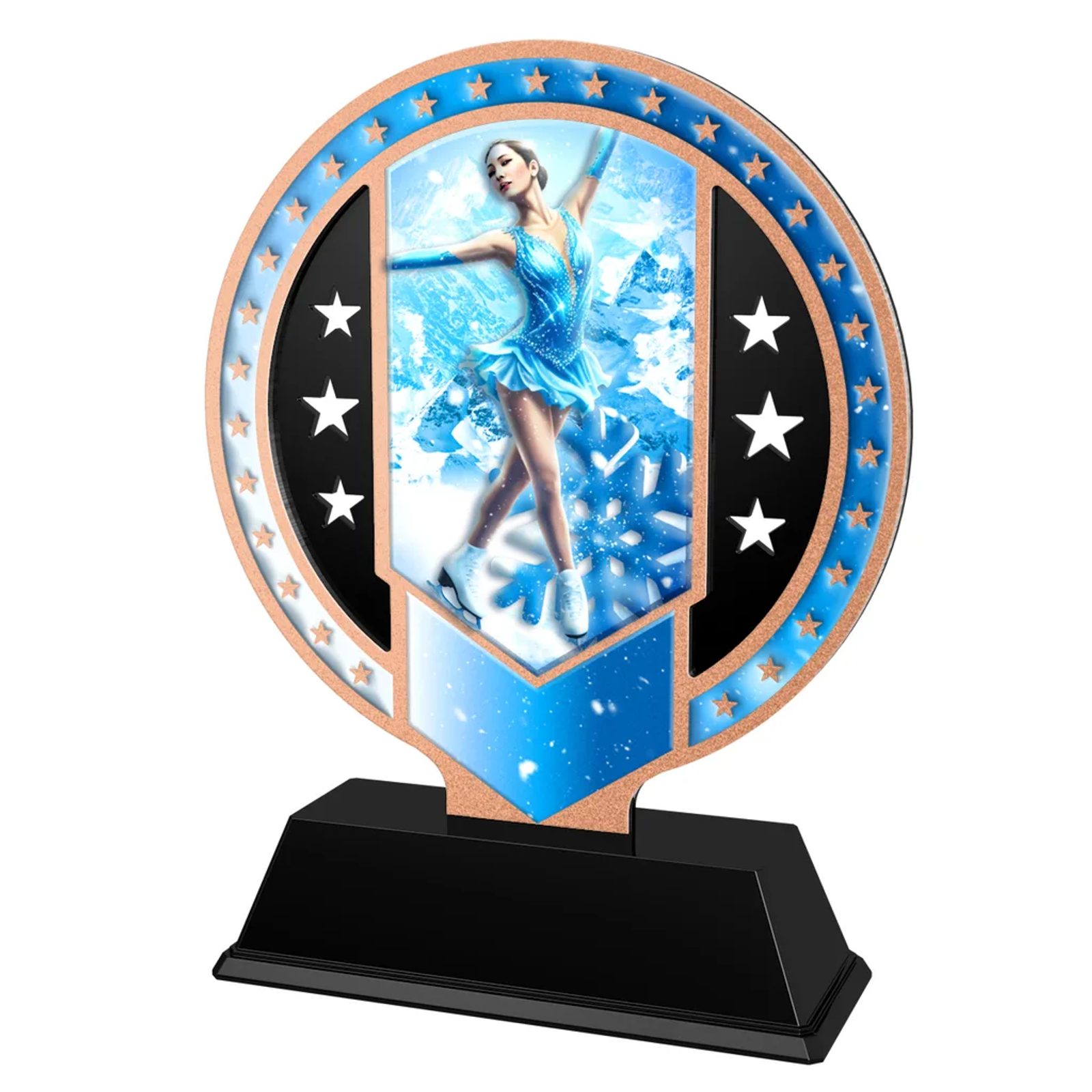 Sentinel Stainless Steel Ice Skating Trophy | Trophy Monster ⭐ USA