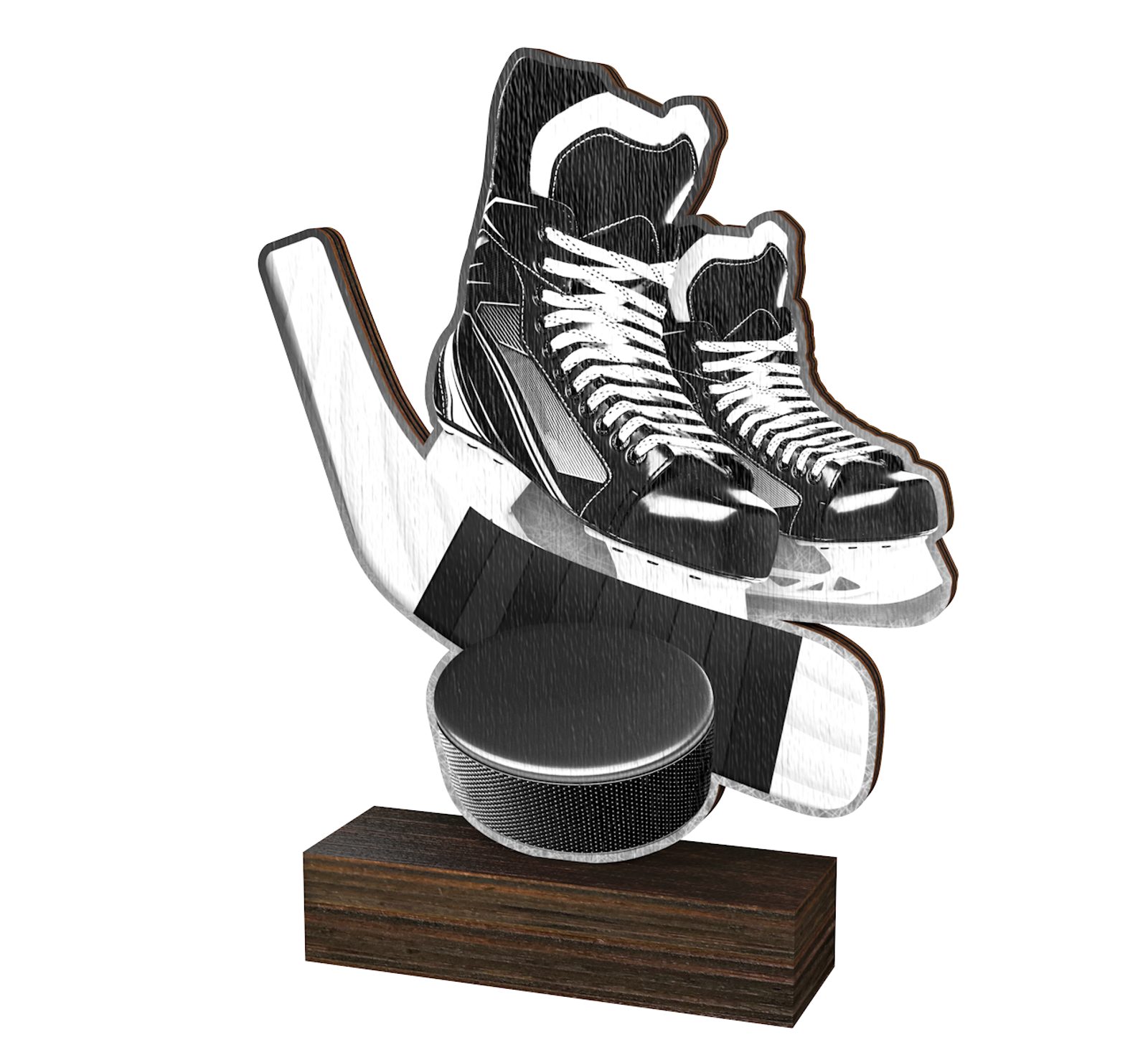 Sierra Classic Ice Hockey Real Wood Trophy | Trophy Monster ⭐ USA